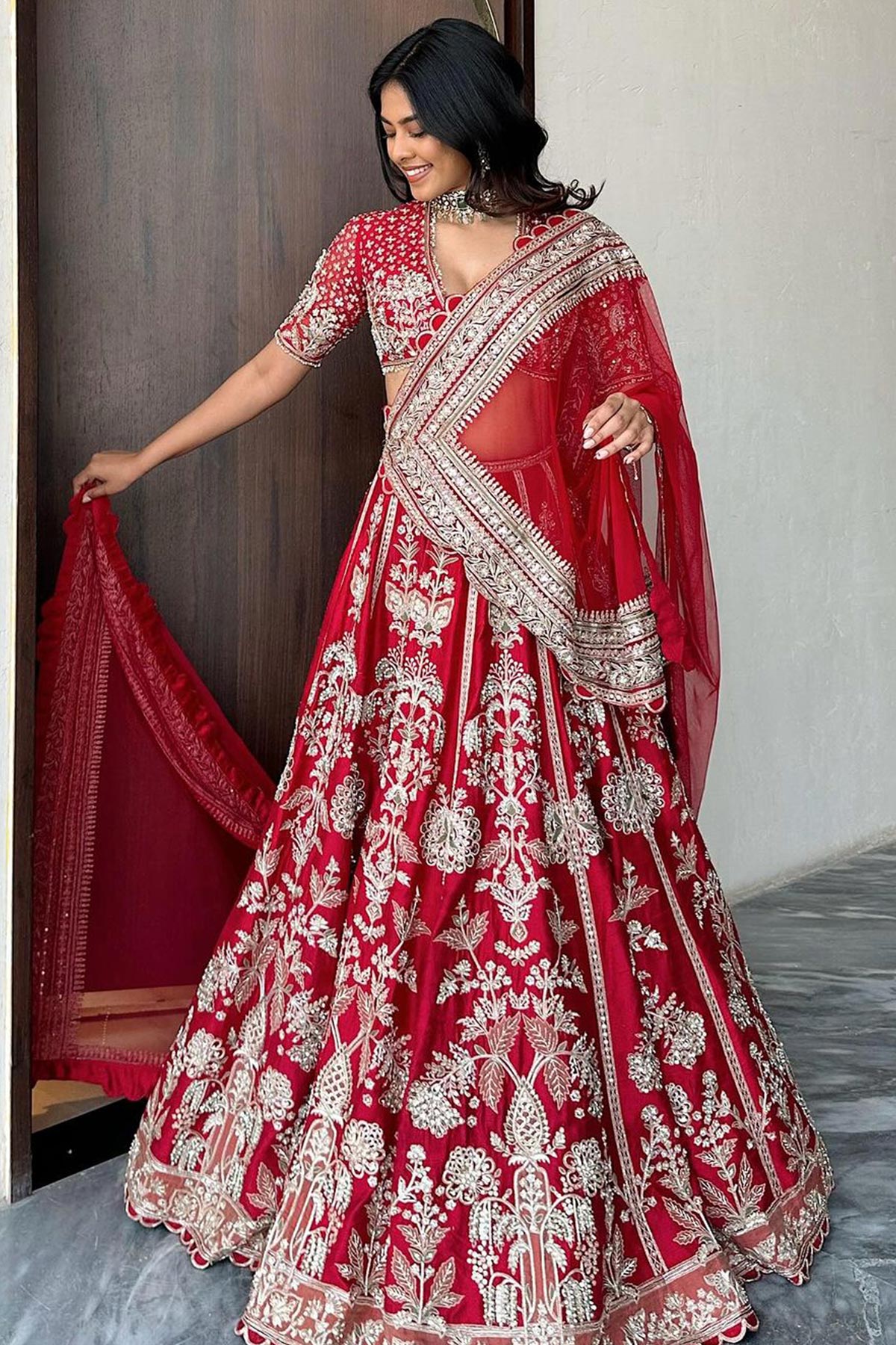 divya bopanna in SHANNO LEHENGA SET – Ridhi Mehra
